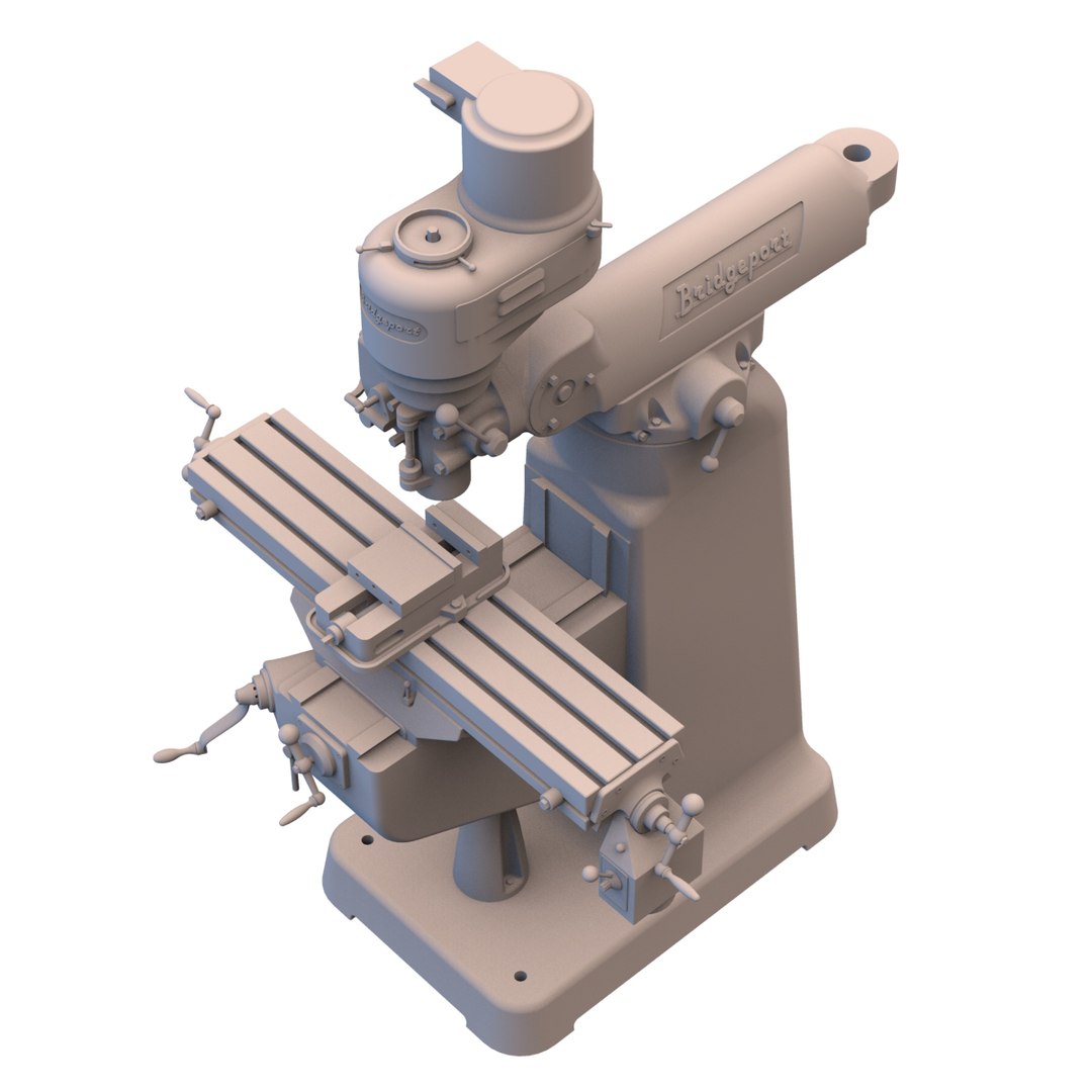 3d Bridgeport Milling Machine