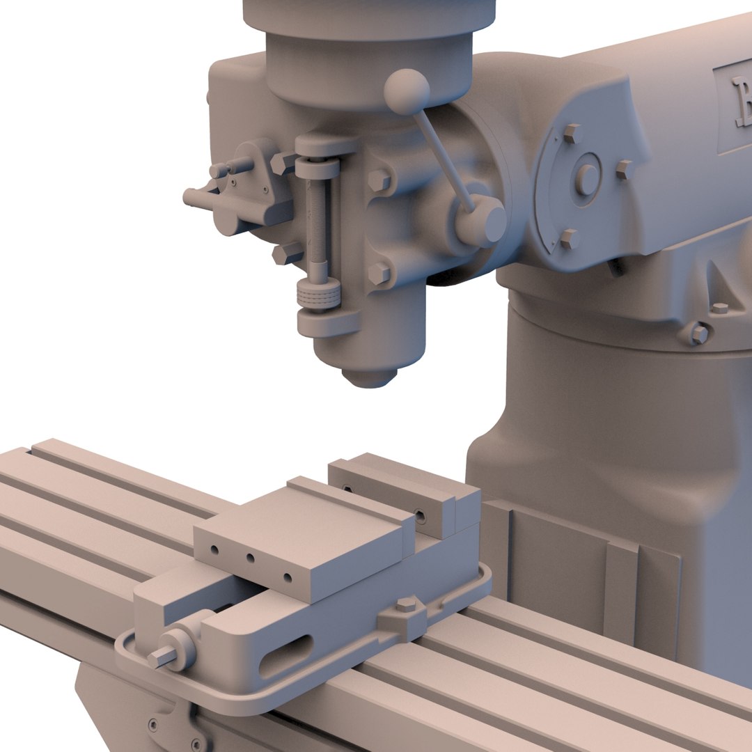 3d Bridgeport Milling Machine