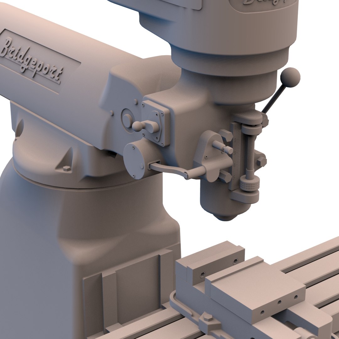 3d Bridgeport Milling Machine