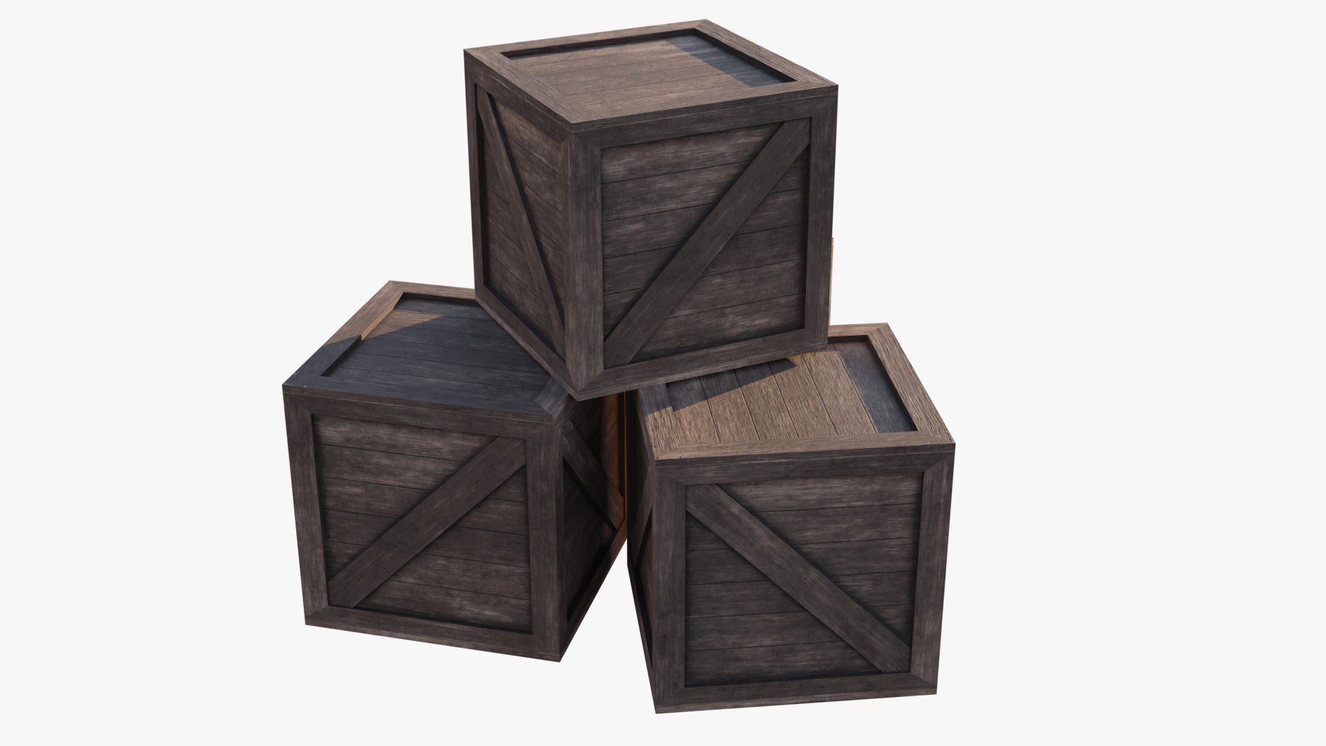 Wooden Crate Low-poly Pbr Game-ready 3D - TurboSquid 1749354