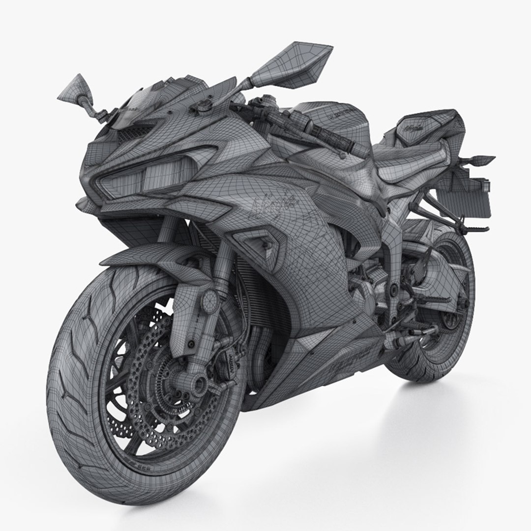 3D Kawasaki Ninja ZX6R 2019 - TurboSquid 1976032