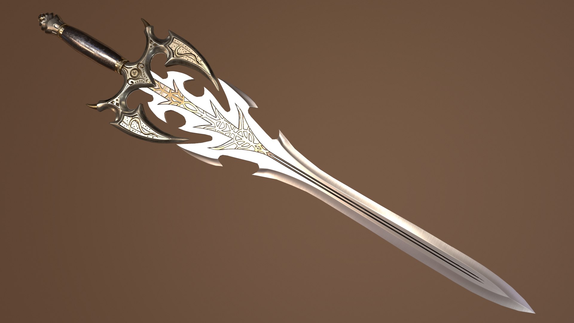 Antique Fantasy Sword - PBR Low-poly 3D Model - TurboSquid 1847933