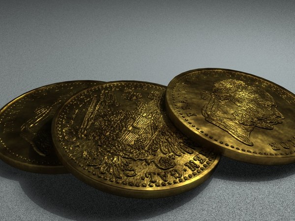 gold coin 3d model