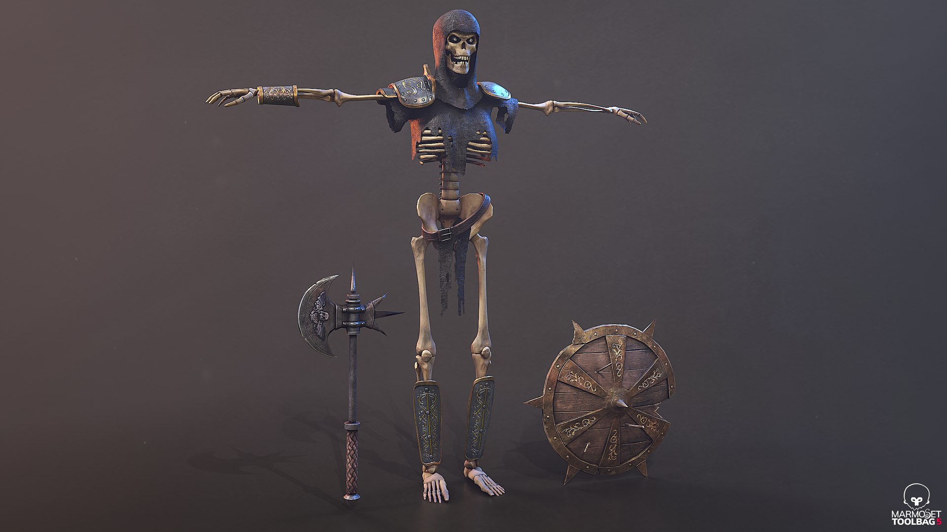 Skeleton Warrior Model - TurboSquid 2408393