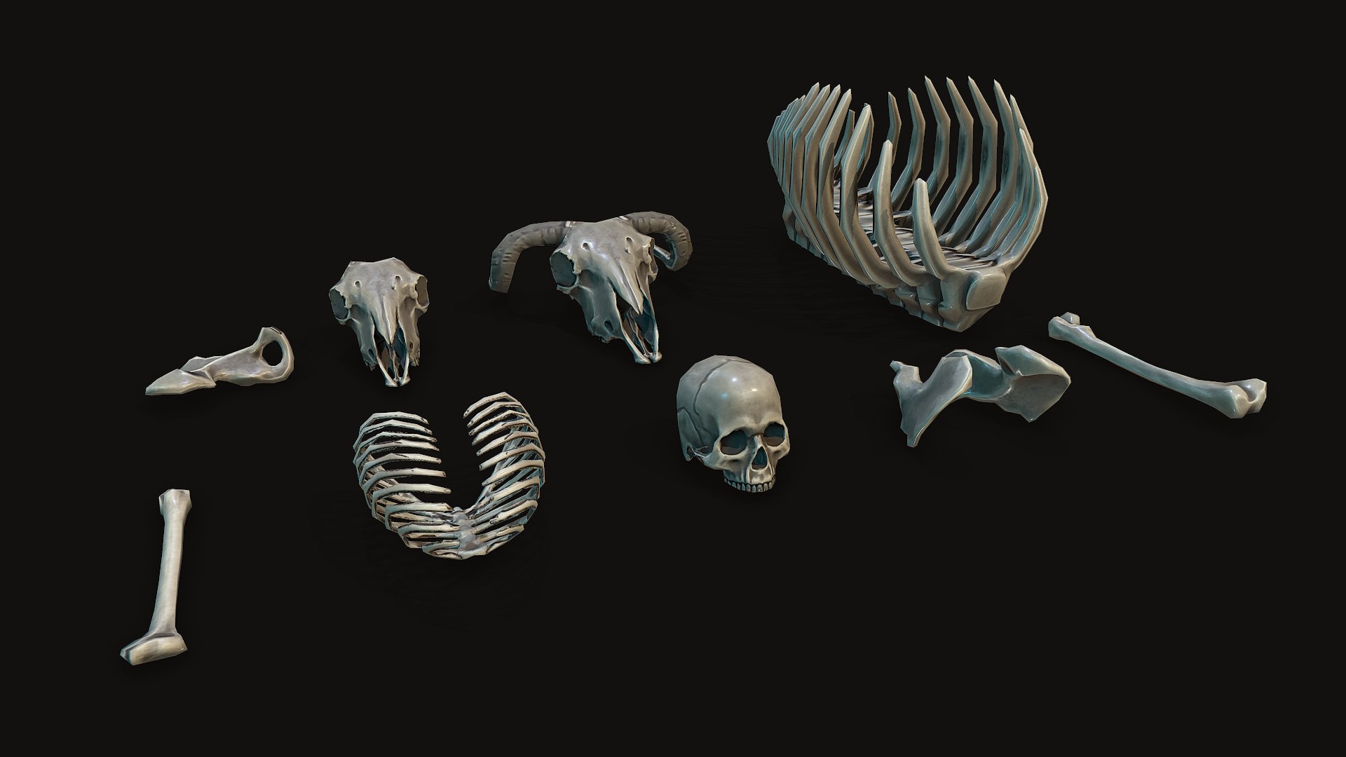 3D Stylized Bones Model - TurboSquid 2135007