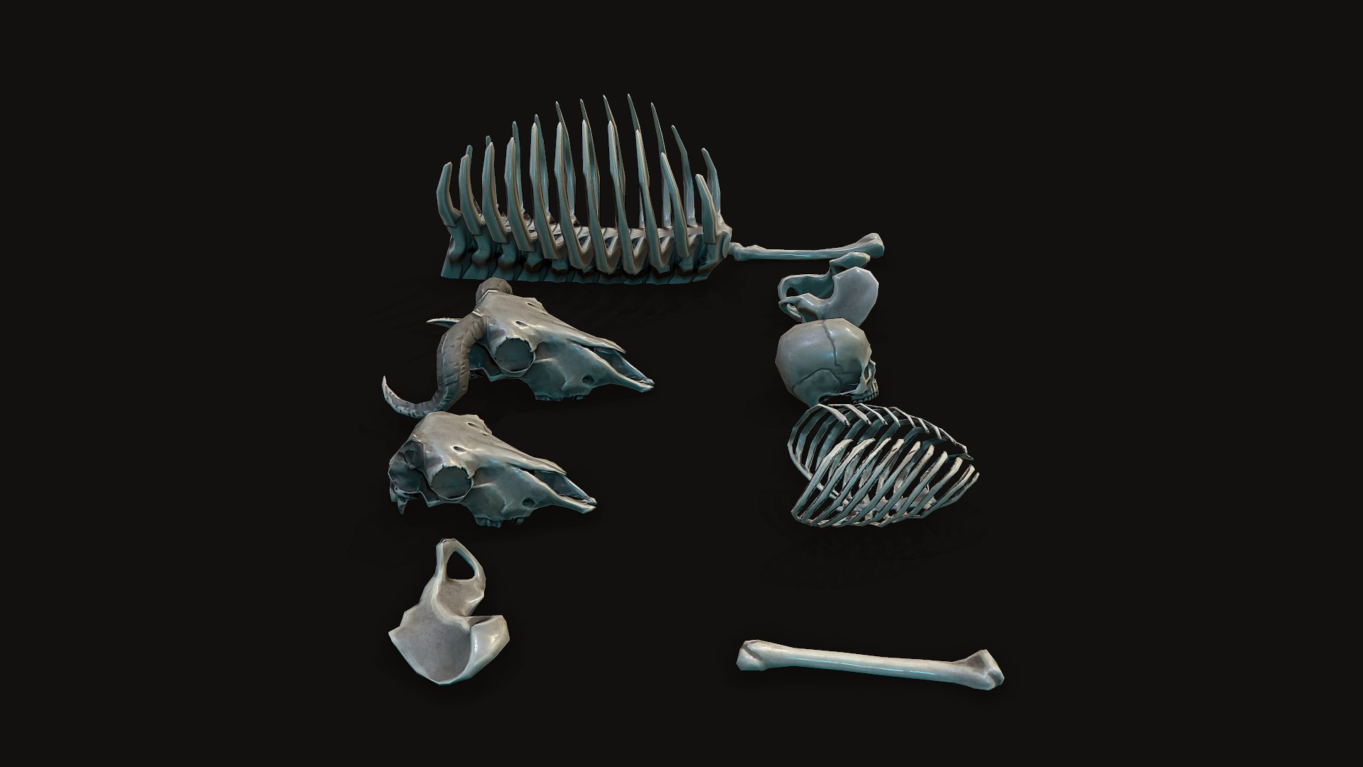 3D Stylized Bones Model - TurboSquid 2135007