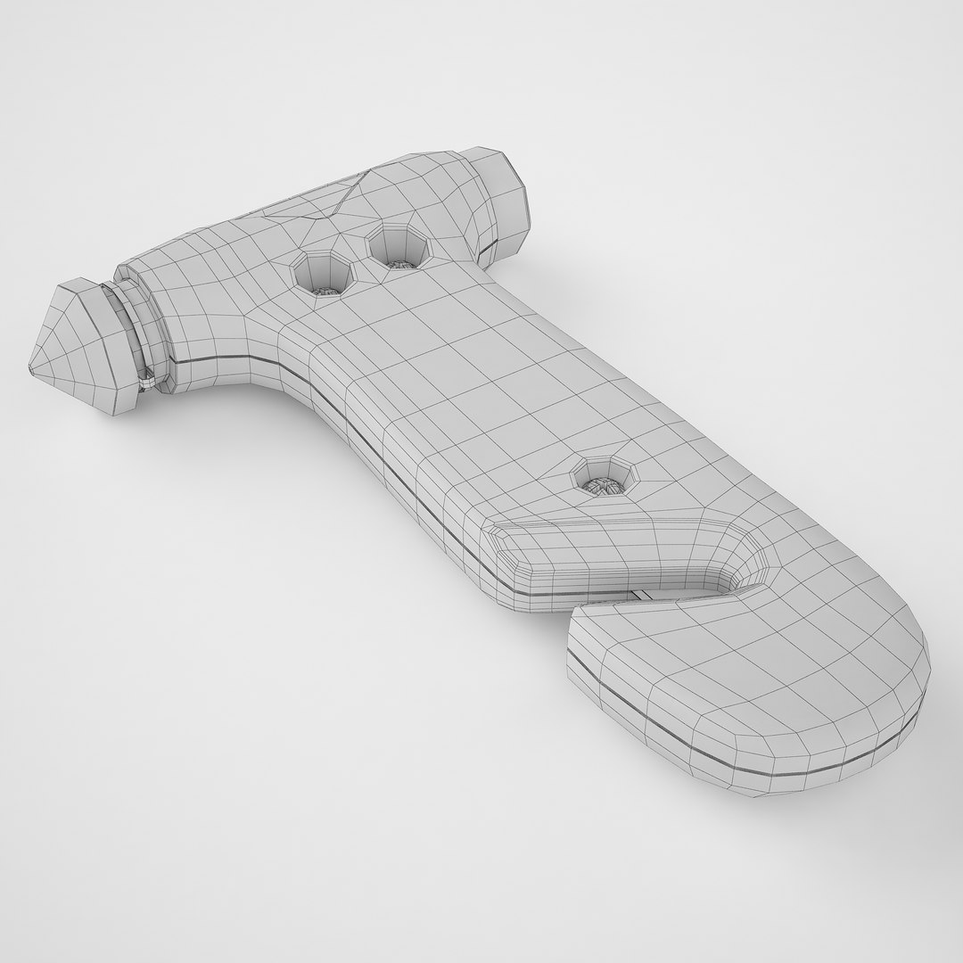 Emergency Hammer Rescue Glass 04 3D Model - TurboSquid 1829513