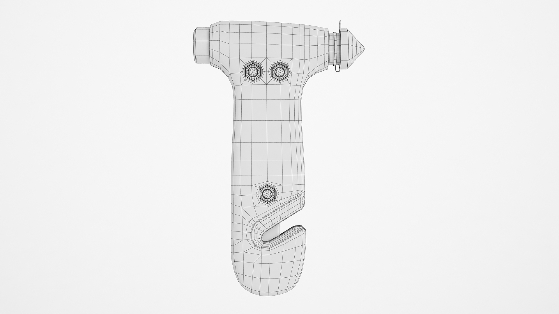 Emergency Hammer Rescue Glass 04 3D Model - TurboSquid 1829513