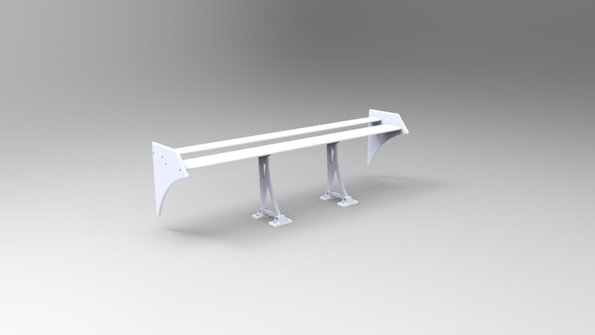 Spoiler Downforce Cars 3d Obj