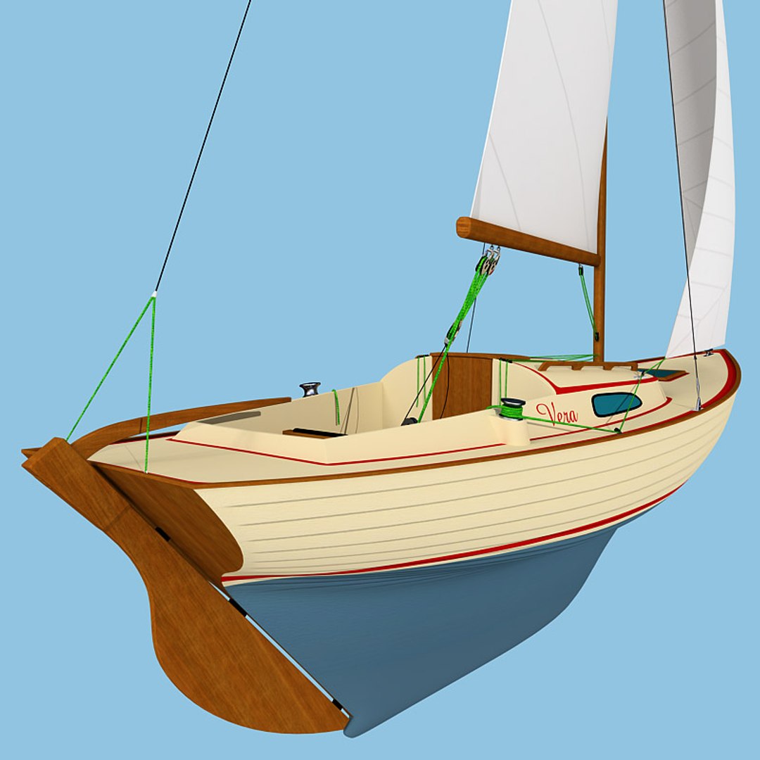 Sailing Yacht Folkboat Boat 3ds