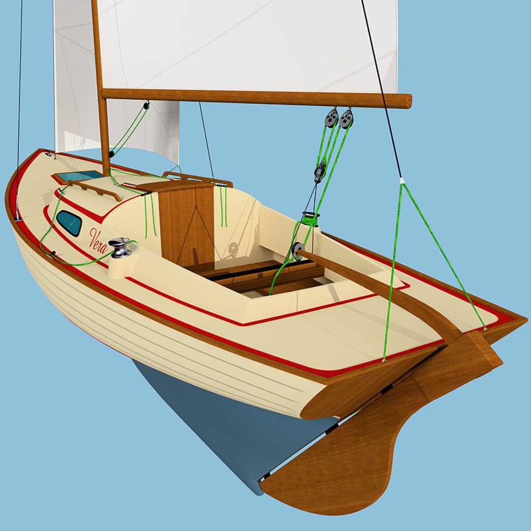 Sailing Yacht Folkboat Boat 3ds