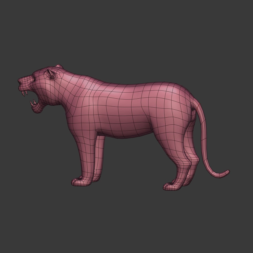 3D Tiger Figurine Model - TurboSquid 1390095