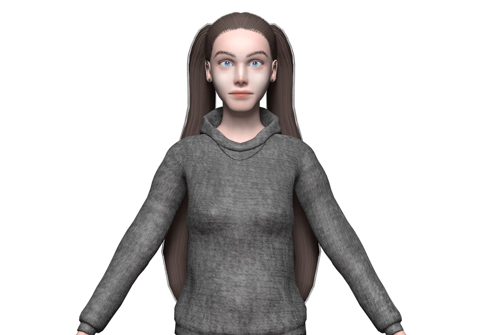 3D Standard Basic Woman V24125 - TurboSquid 2257984