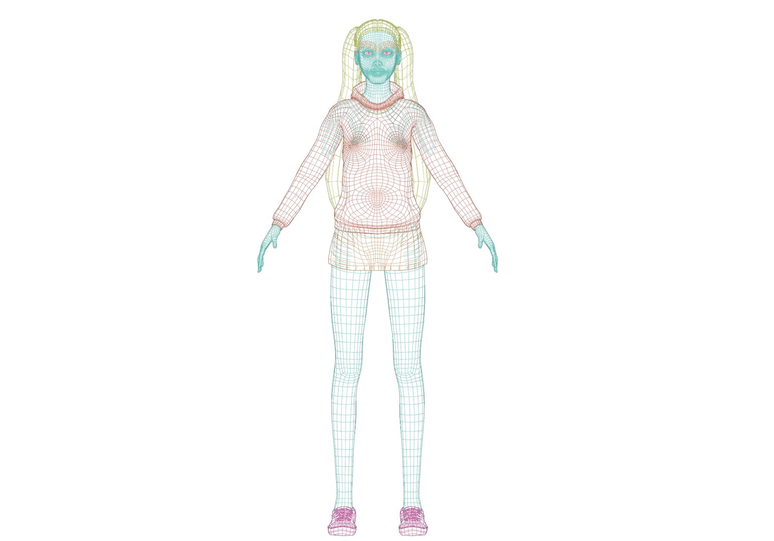 3D Standard Basic Woman V24125 - TurboSquid 2257984