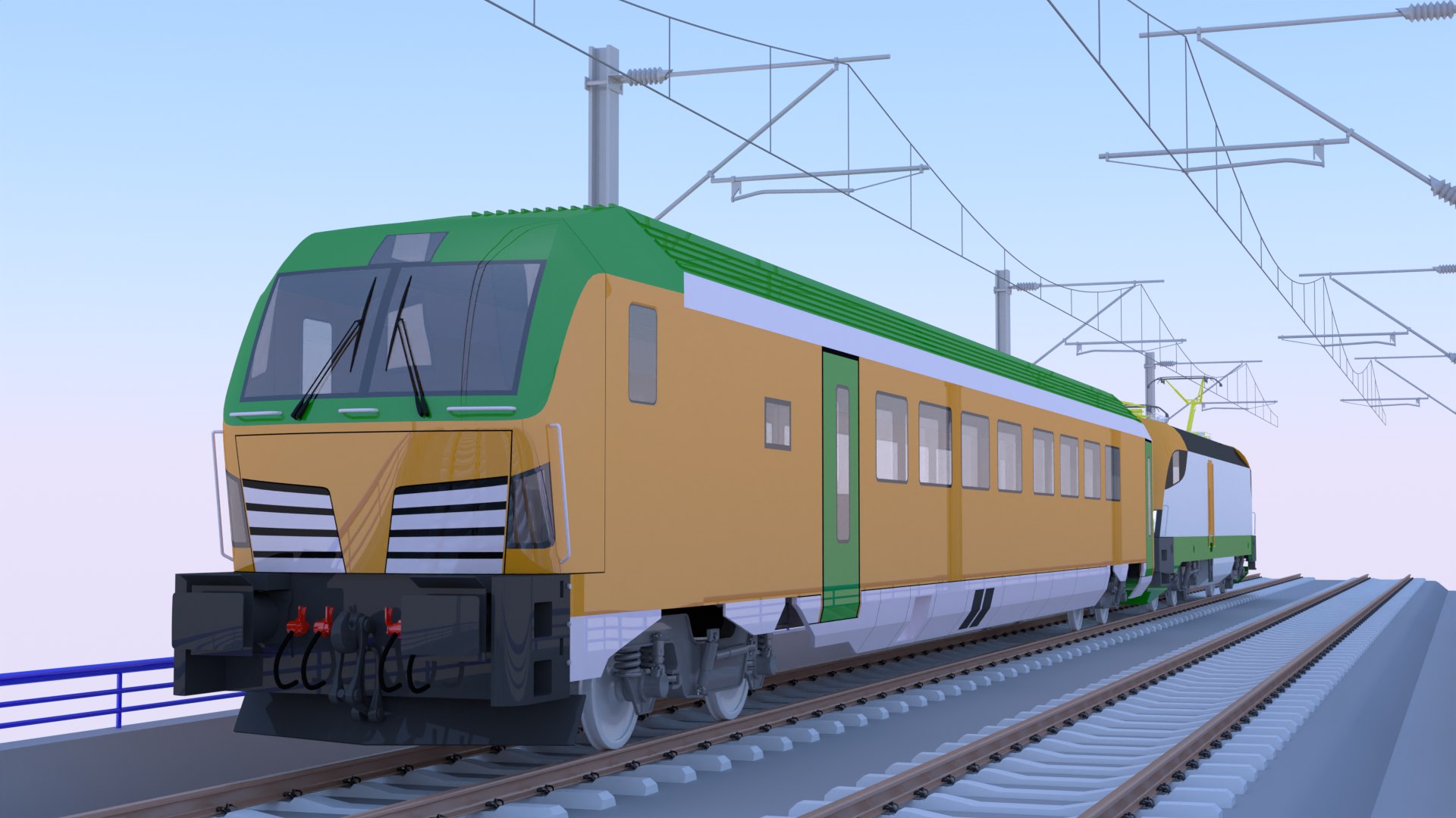 3D Railway Station And Bridge V - TurboSquid 2185161