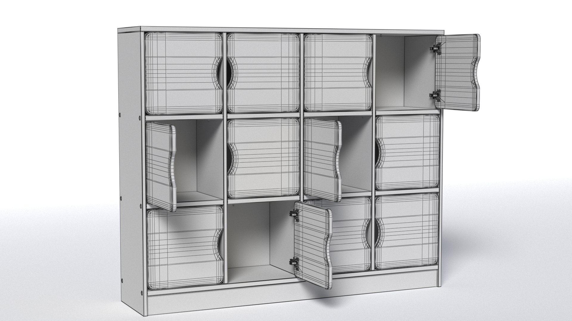 Cell Cabinet 3D Model - TurboSquid 1819997