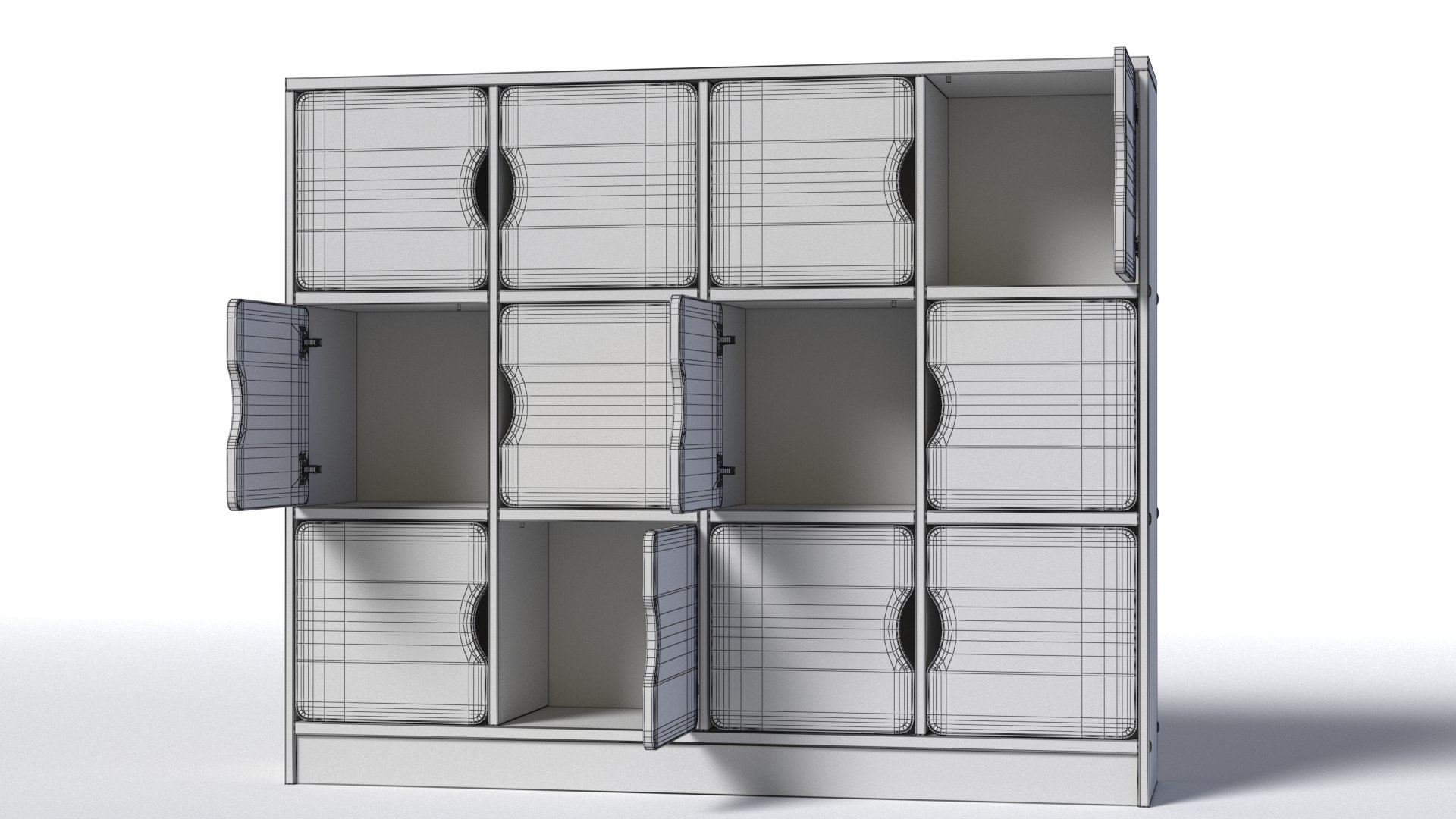 Cell Cabinet 3D Model - TurboSquid 1819997