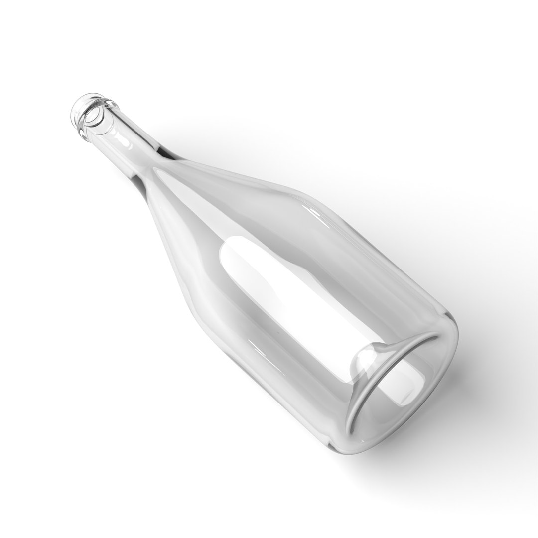 Realistic high quality glass bottle 3D model - TurboSquid 2093164