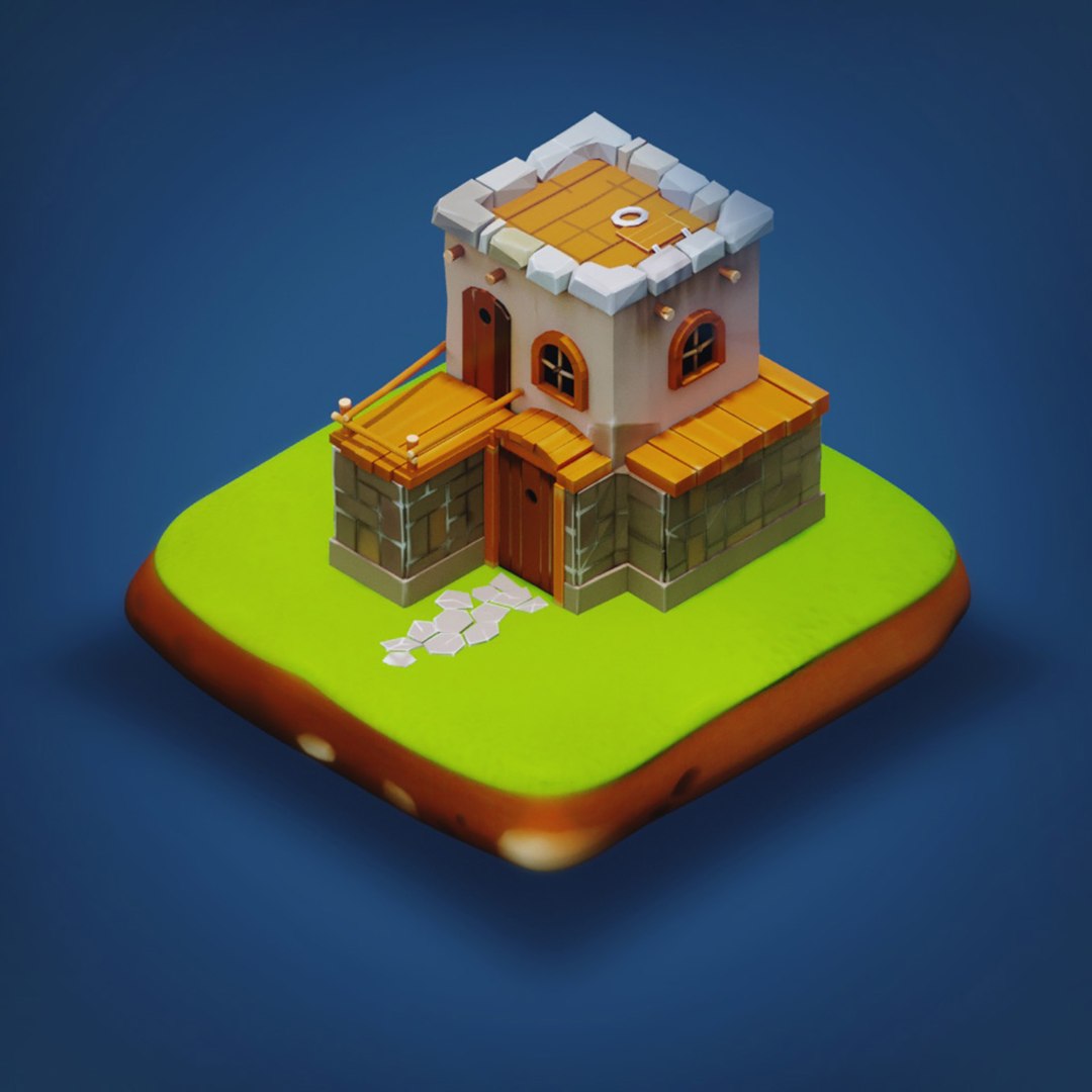 3D Hunter House - Rpg - TurboSquid 1378033