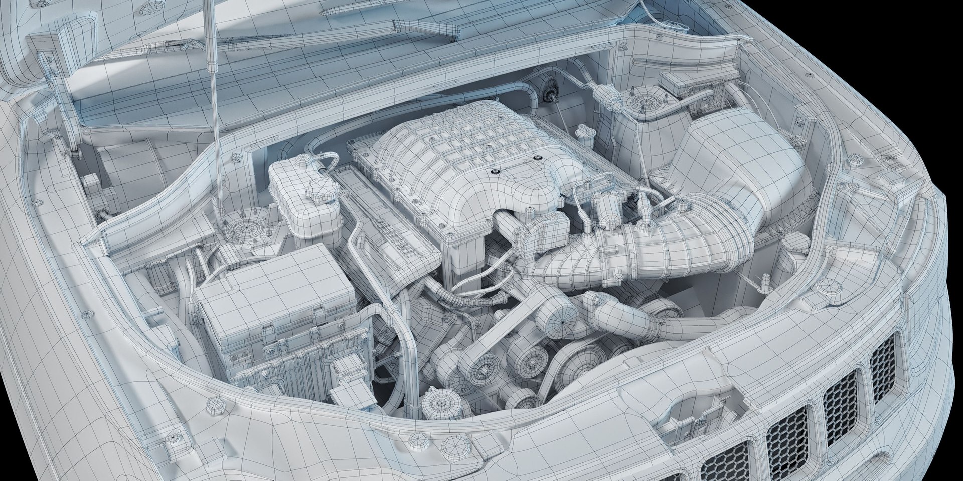 Jeep Cherokee Trackhawk 3D Model - TurboSquid 1683452