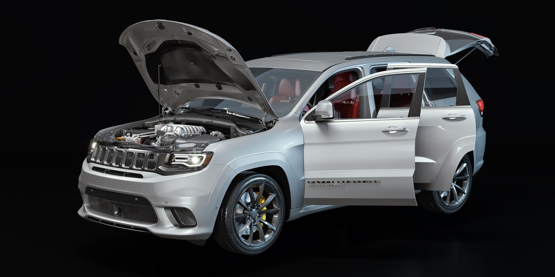 Jeep Cherokee Trackhawk 3D Model - TurboSquid 1683452