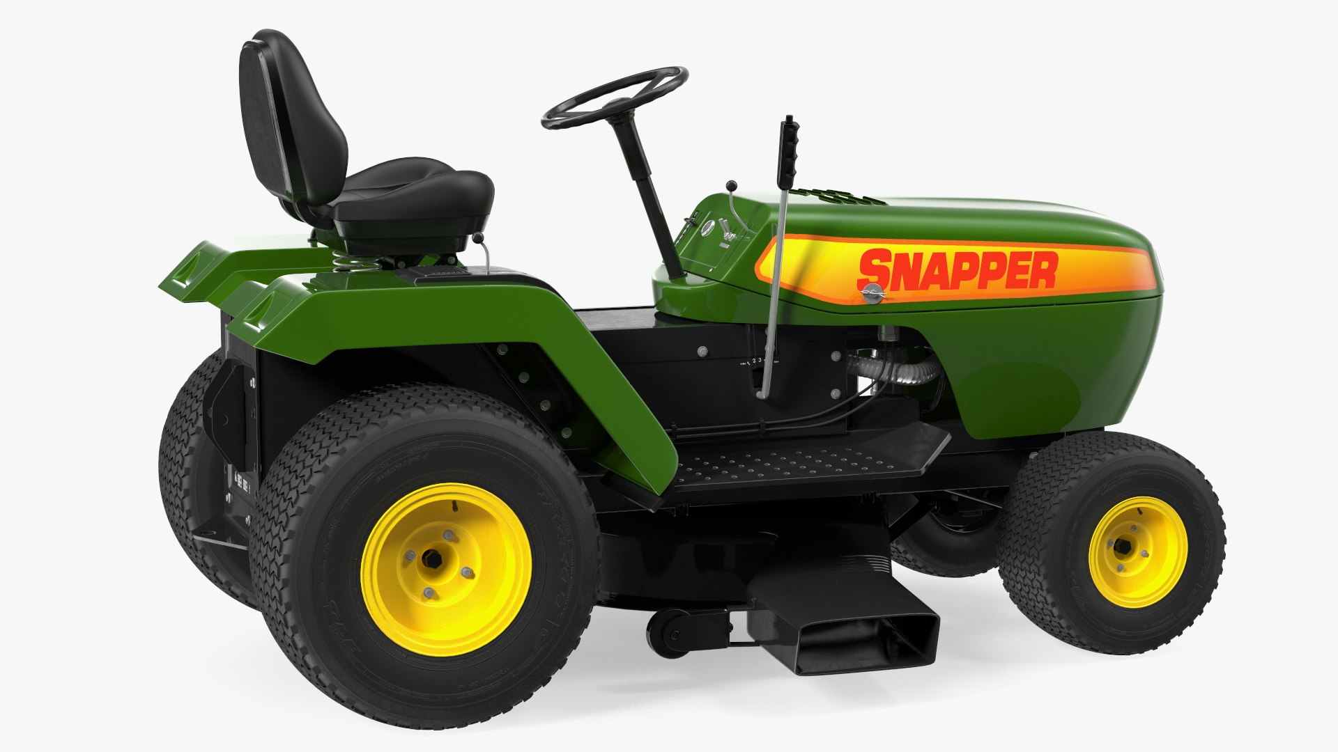 Snapper Lawn Tractor Rigged For Maya 3D Model - TurboSquid 2159262