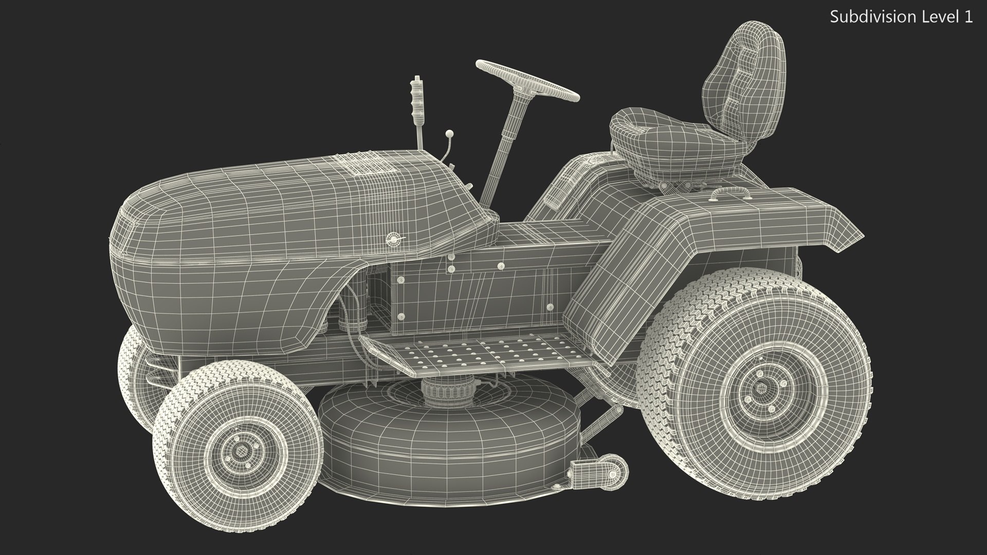 Snapper Lawn Tractor Rigged For Maya 3D Model - TurboSquid 2159262