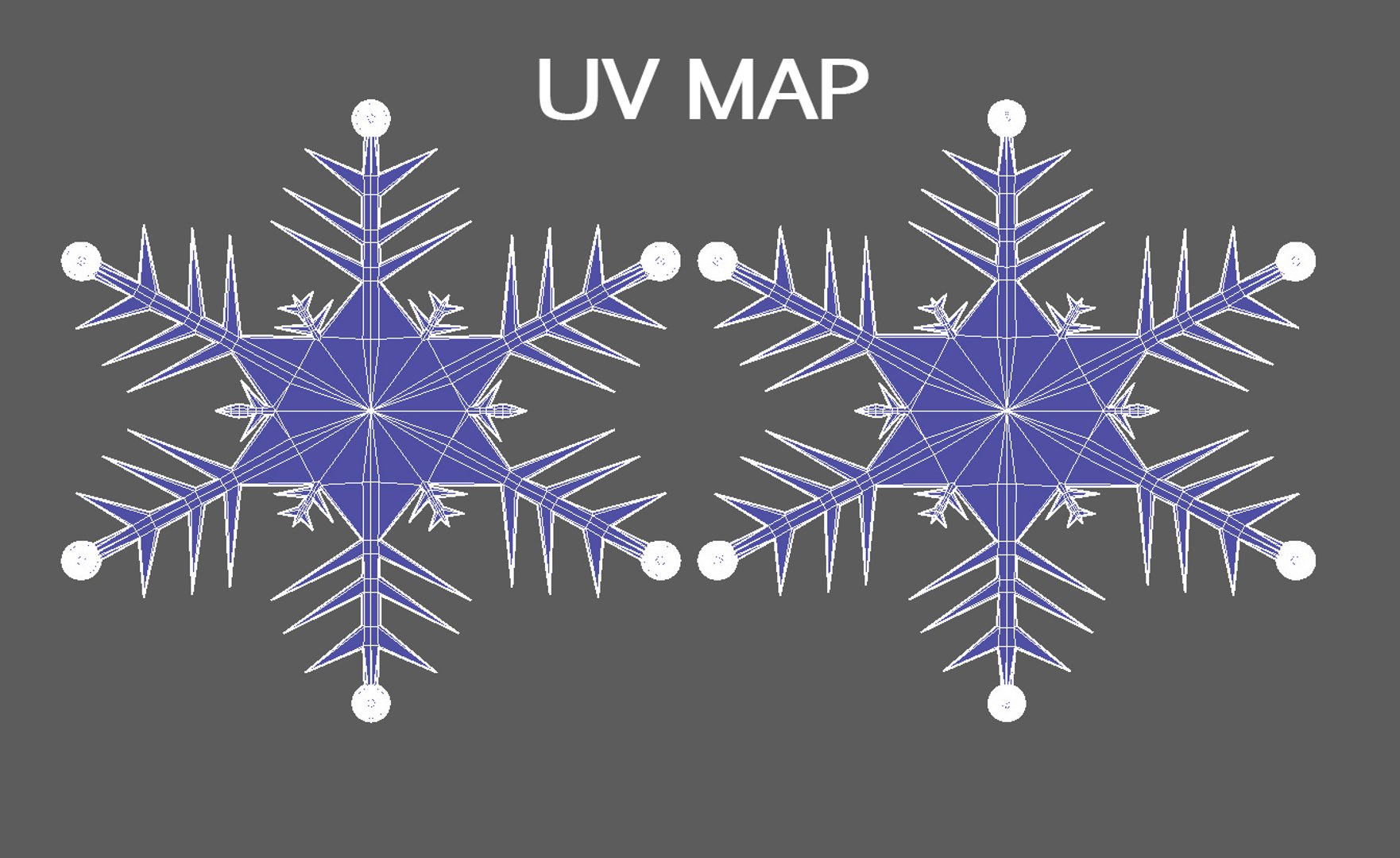 3D snowflake snow - TurboSquid 1456705