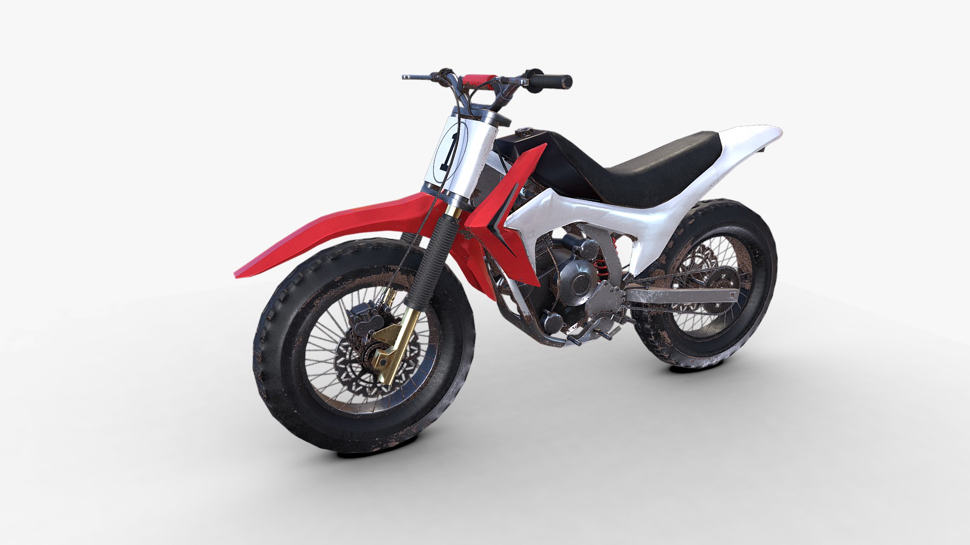 Dirt Bike 3D Model - TurboSquid 2098175