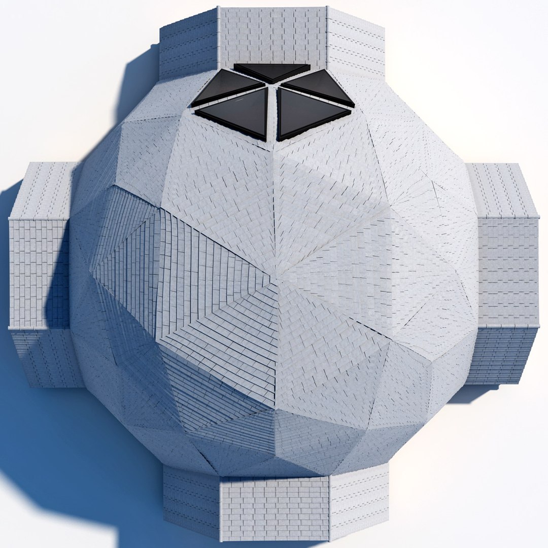 geodesic dome house c4d