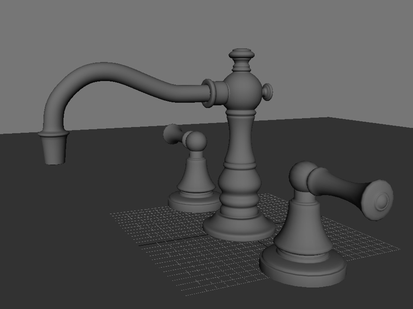 3d model of faucet