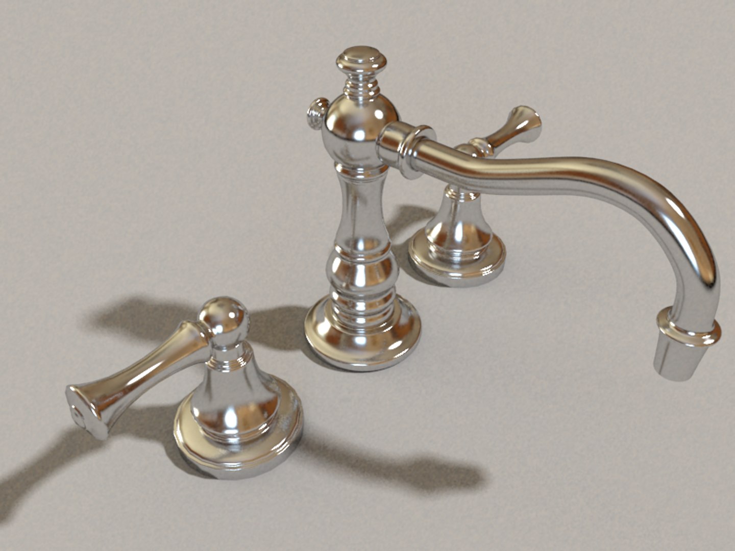 3d model of faucet