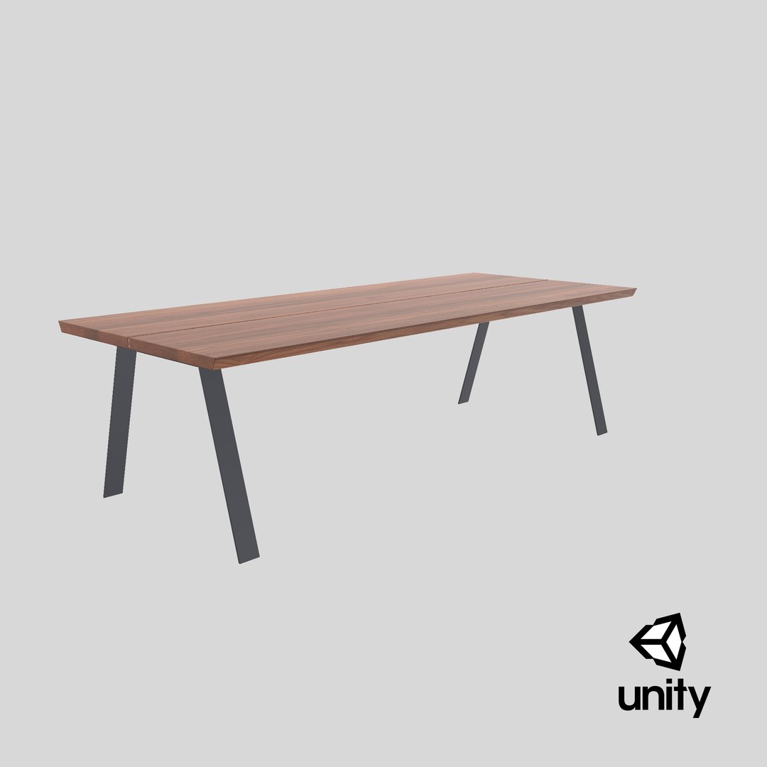 Plank table 3D - TurboSquid 1504874