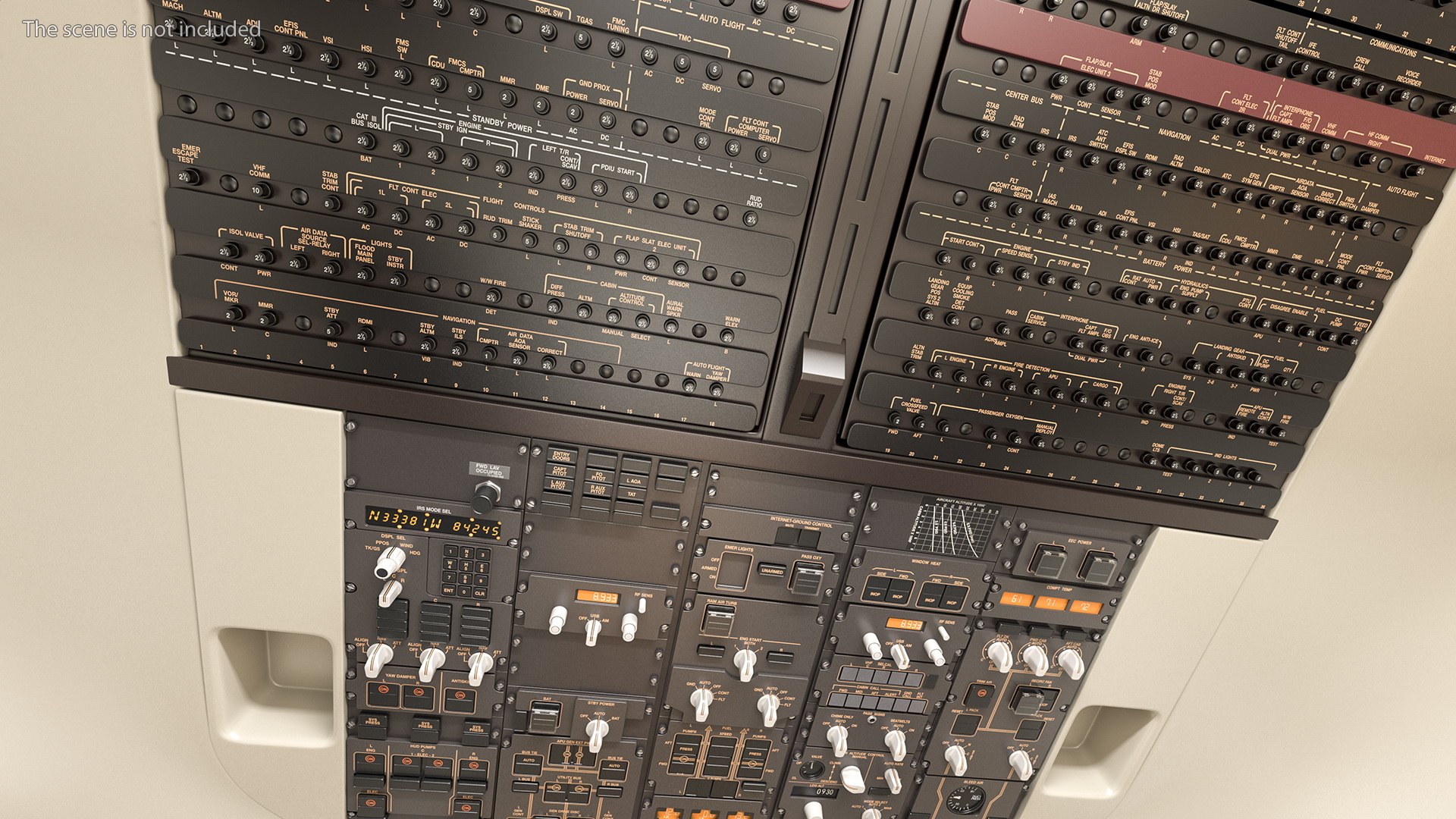 Airplane Control Panel Dashboard 3D Model - TurboSquid 1646517