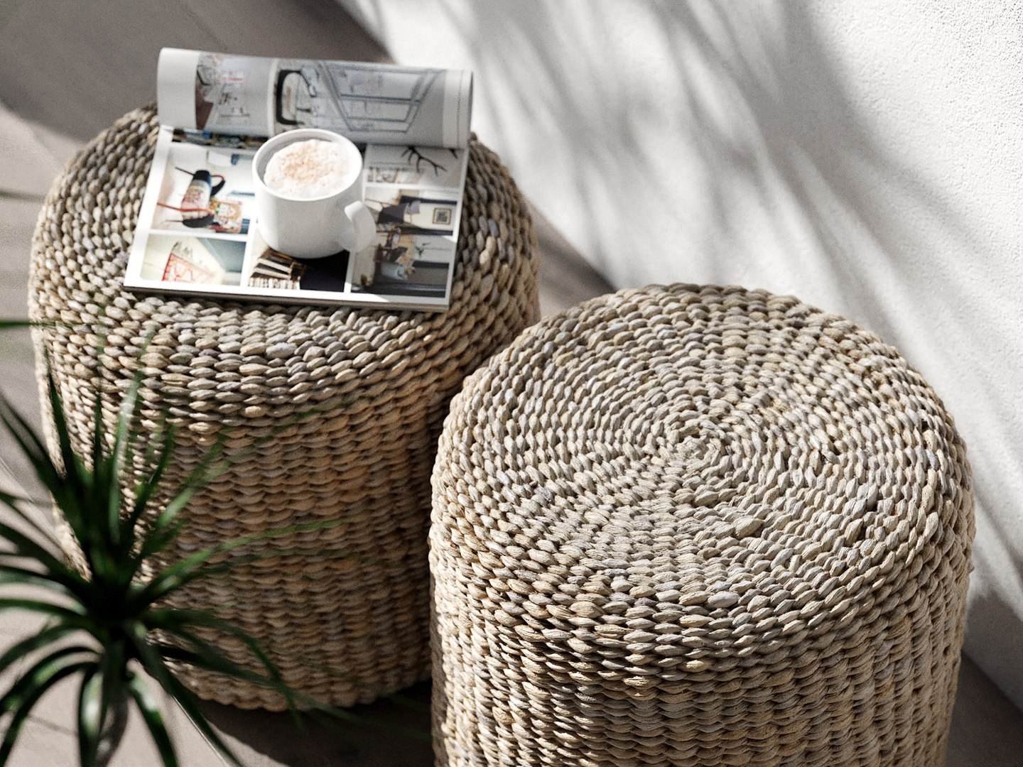 3D Round Woven Ottoman Table - TurboSquid 2148625