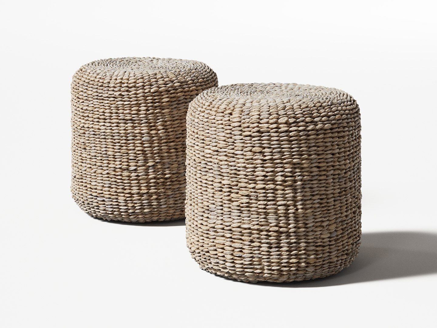 3D Round Woven Ottoman Table - TurboSquid 2148625