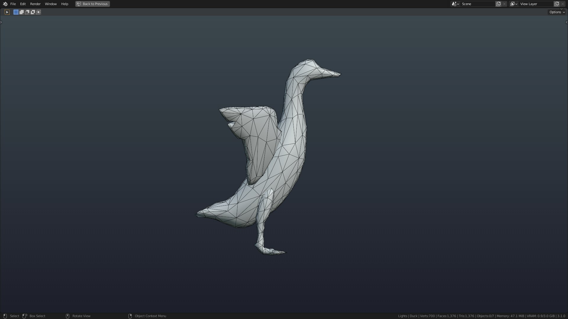 Low Poly Duck Rigged With Realistic Texture Model - TurboSquid 1875947