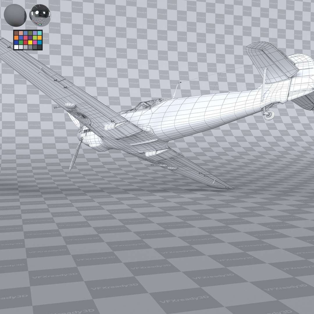 Messerschmitt BF109 German Fighter Airplane North Africa Version 1 3D ...