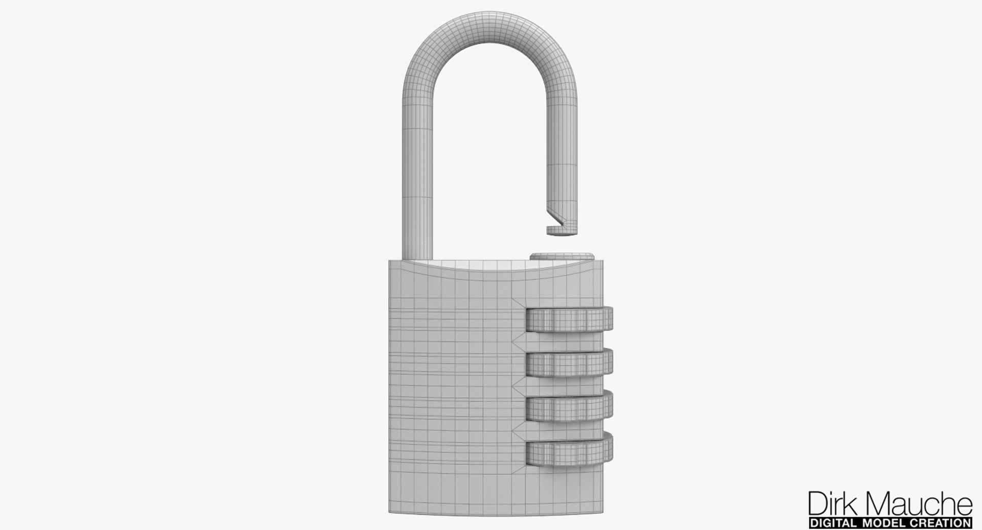 3D Combination Padlock - TurboSquid 1230471