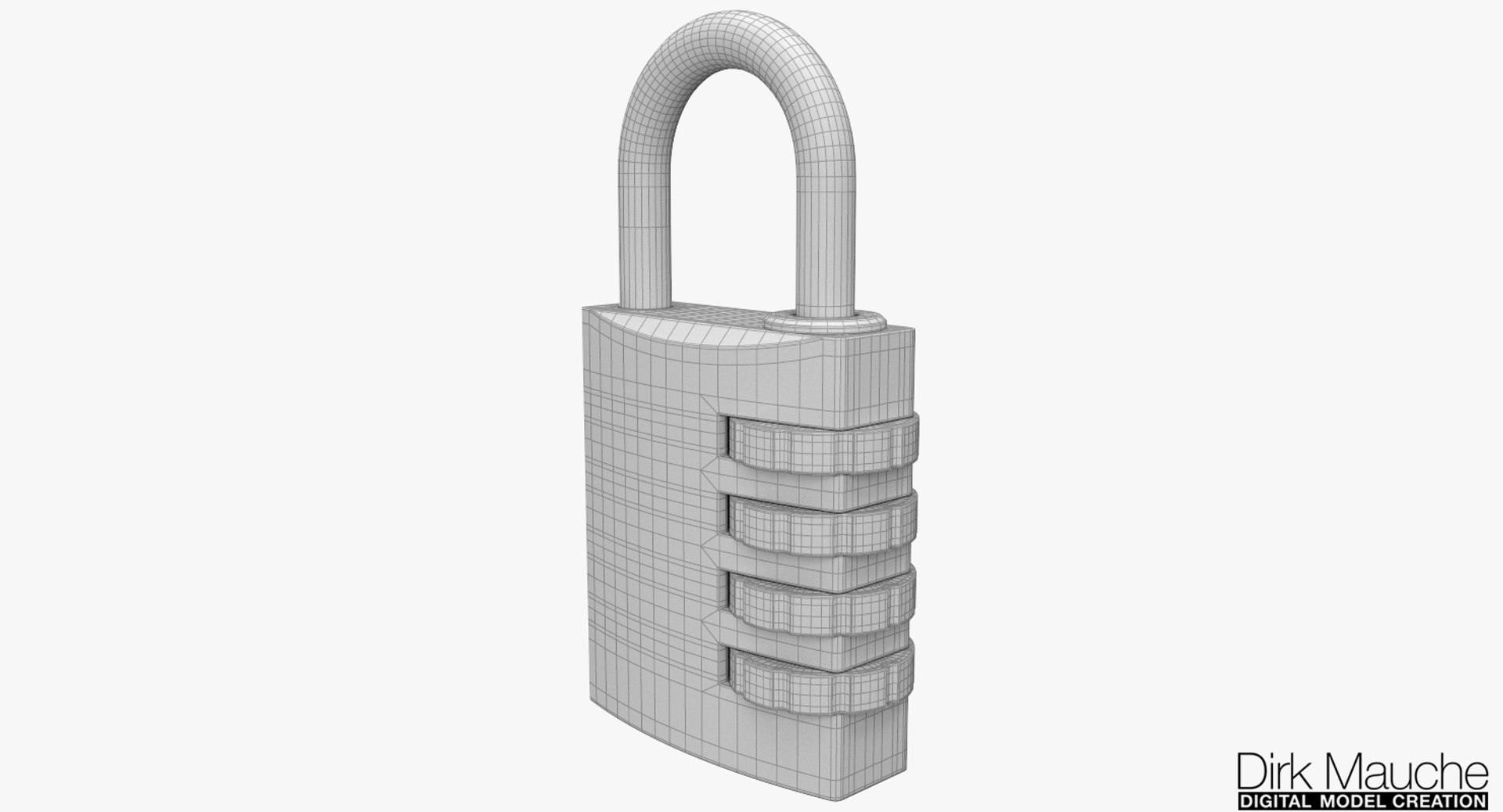 3D Combination Padlock - TurboSquid 1230471