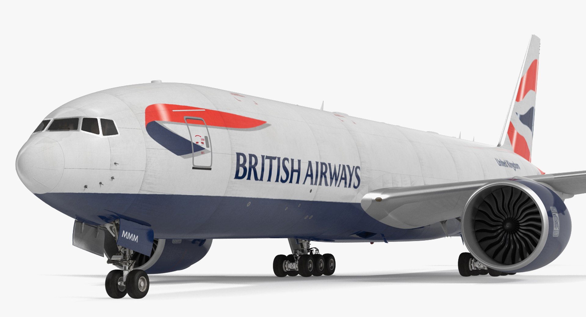 3d max boeing 777 freighter british airways