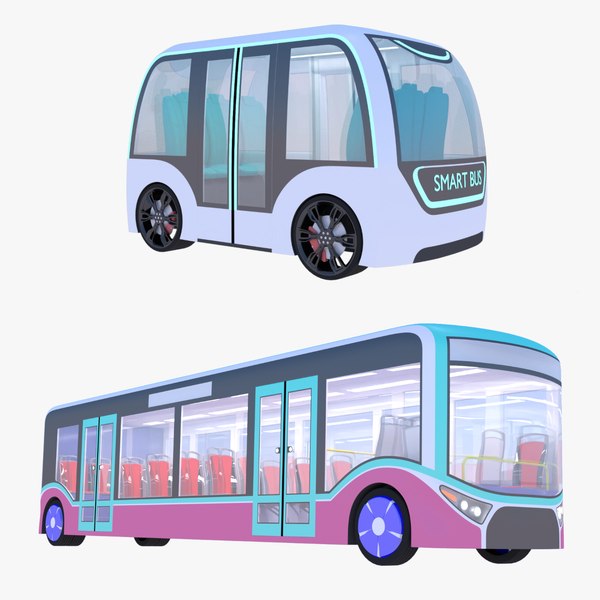 modelo 3d Autonomous city buses collection - TurboSquid 2098935