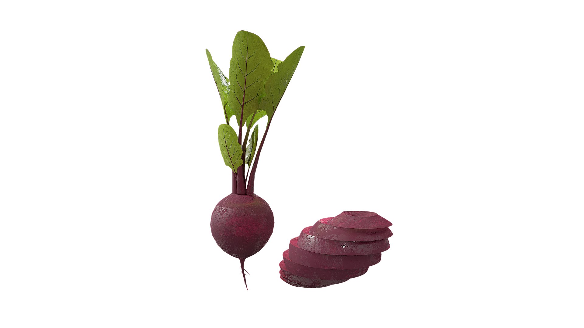 Beet Root Vegetable Pbr Model - TurboSquid 1582748