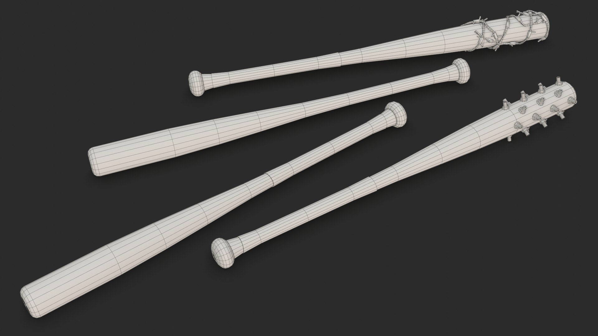 Baseball bats assets 3D model - TurboSquid 1690657