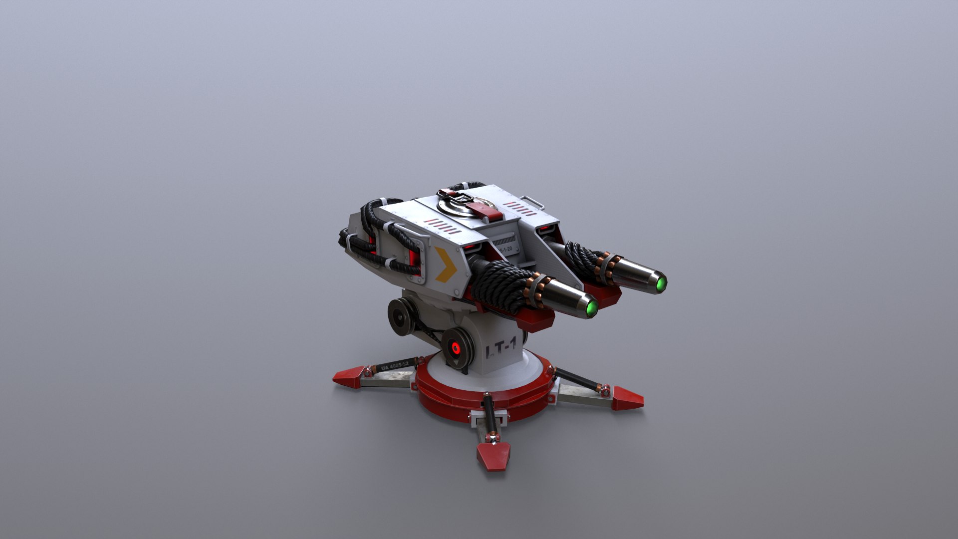 Turret tower defense 3D model - TurboSquid 1709115