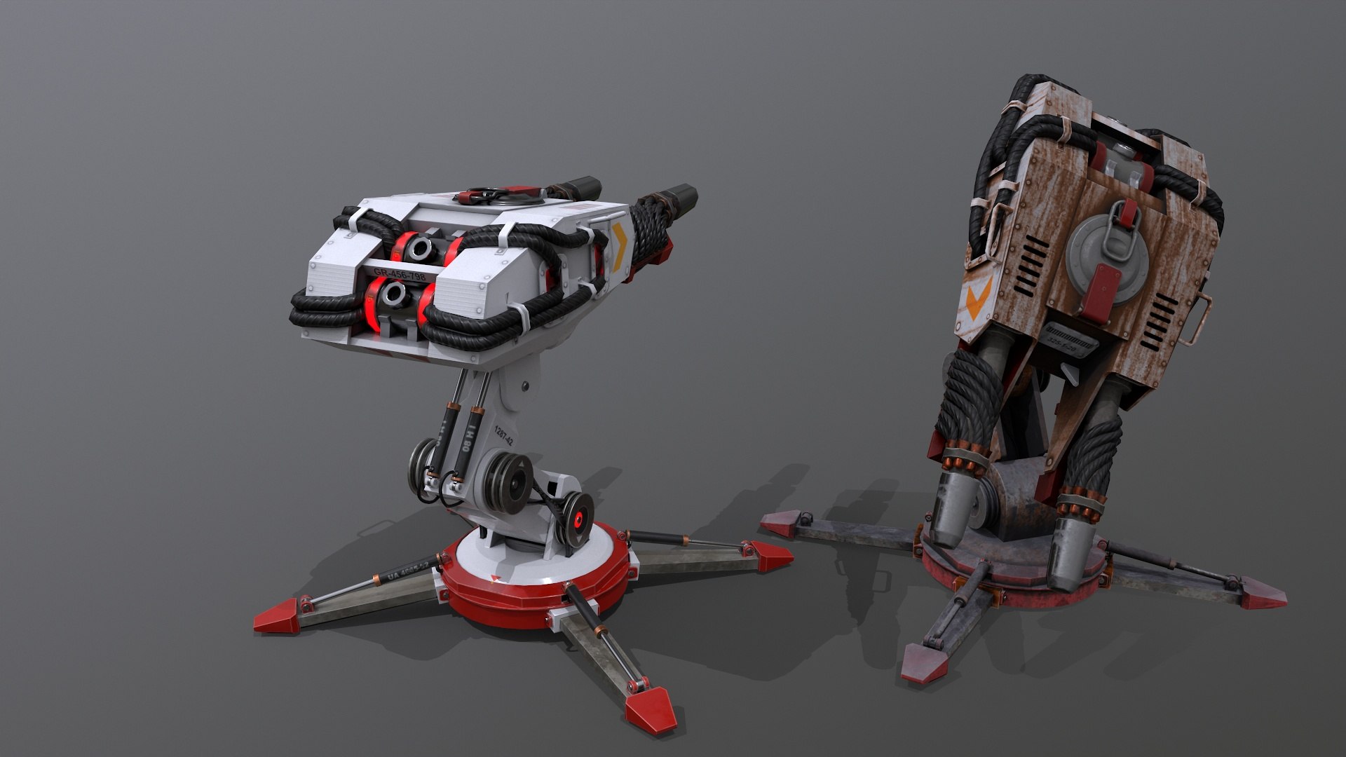 Turret tower defense 3D model - TurboSquid 1709115