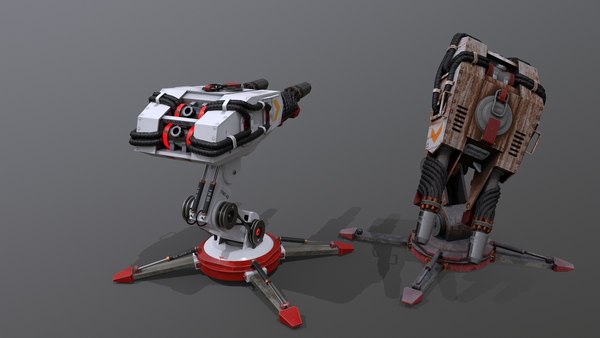 Turret tower defense 3D model - TurboSquid 1709115