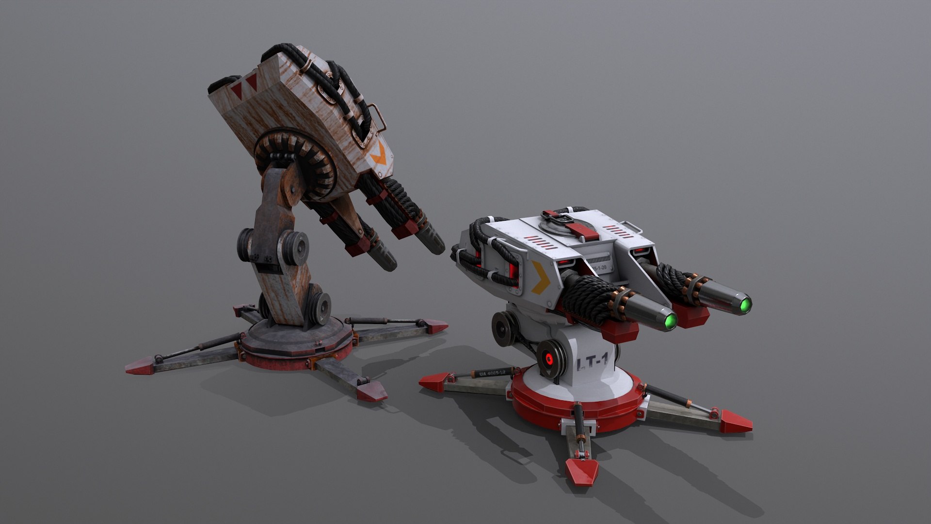 Turret tower defense 3D model - TurboSquid 1709115
