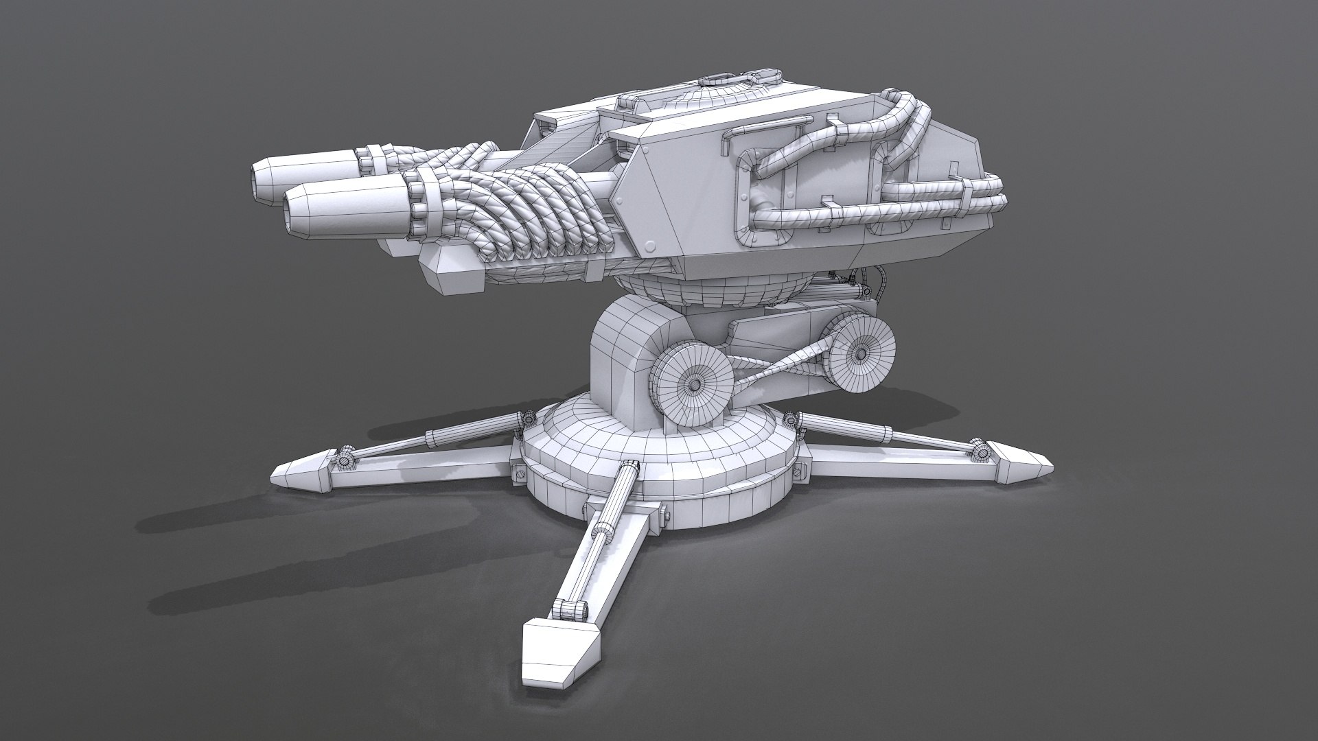 Turret tower defense 3D model - TurboSquid 1709115