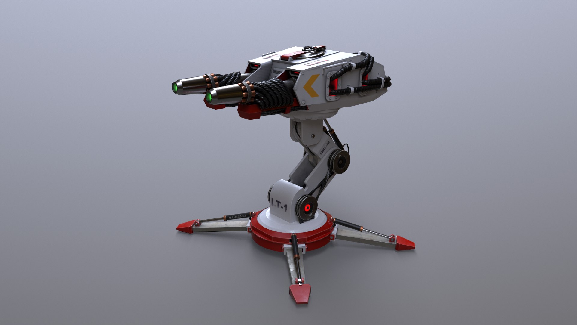 Turret tower defense 3D model - TurboSquid 1709115